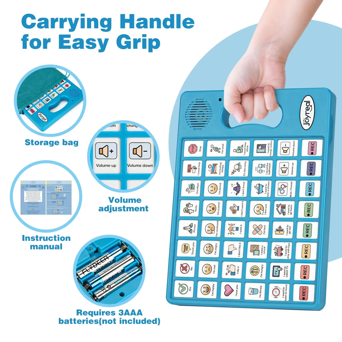 Non Verbal Communication Tools – Joyreal AAC Device for Autism & Kids