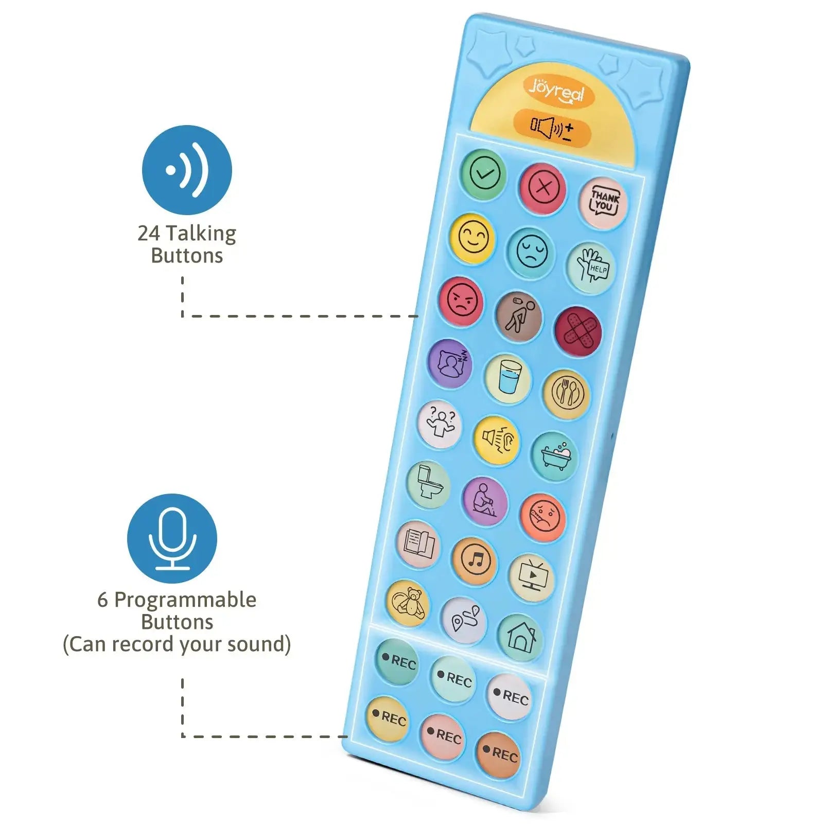 AAC Device for Autism & Speech Therapy | 24 Buttons + Programmable ...
