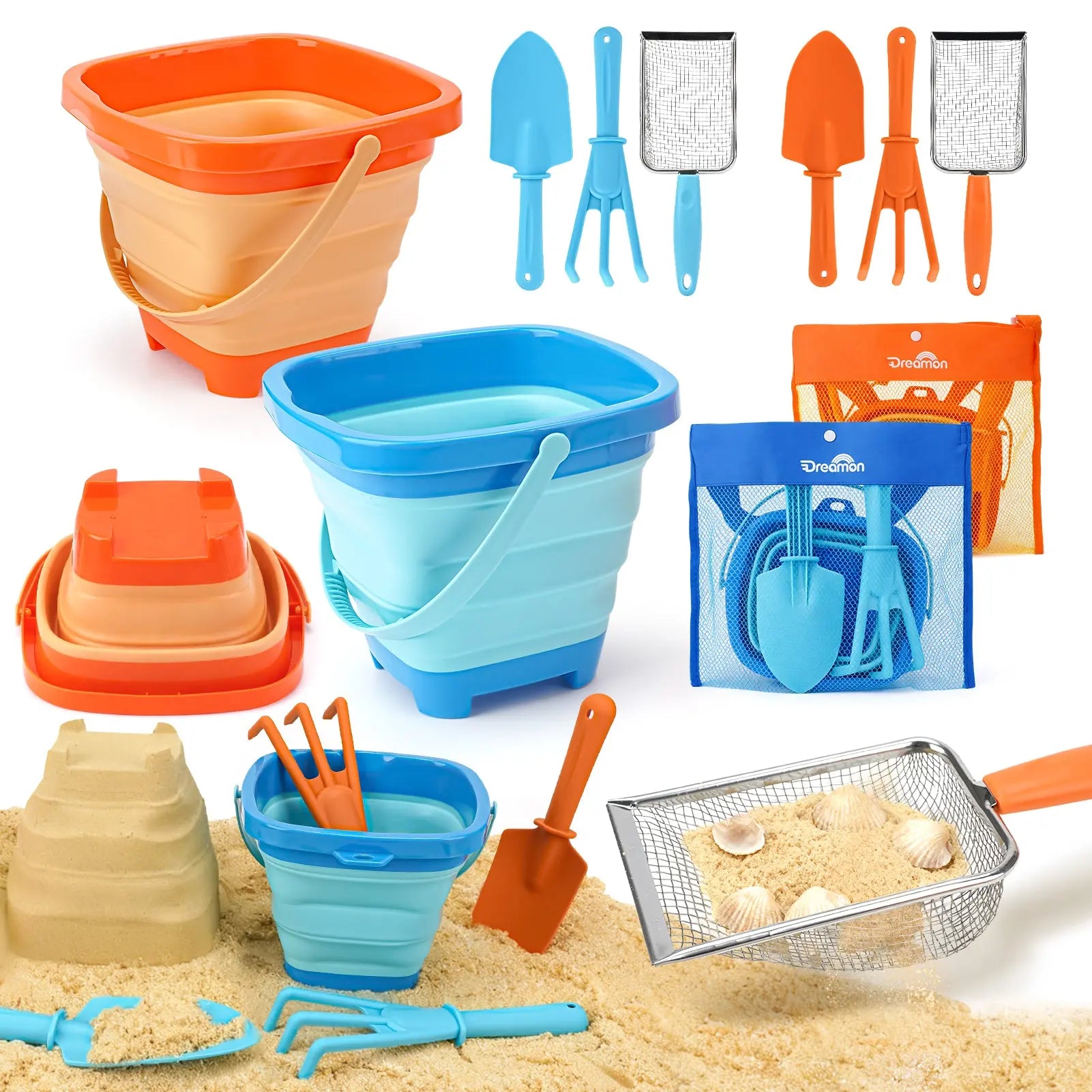 Joyreal Portable Beachcombing Sand Toys for Kids Ages 4–8
