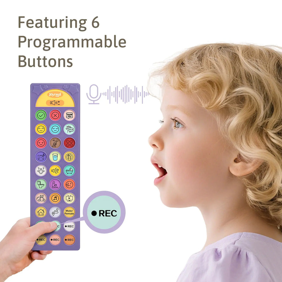 Joyreal AAC Device with Male & Female Voice Switch for Autism Toddlers